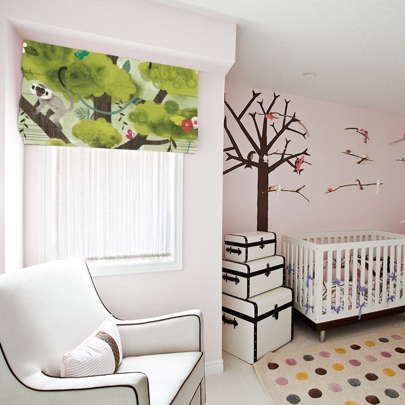 Monkey Tree Ready Made Blinds - Fun Kids Roman Blinds Online