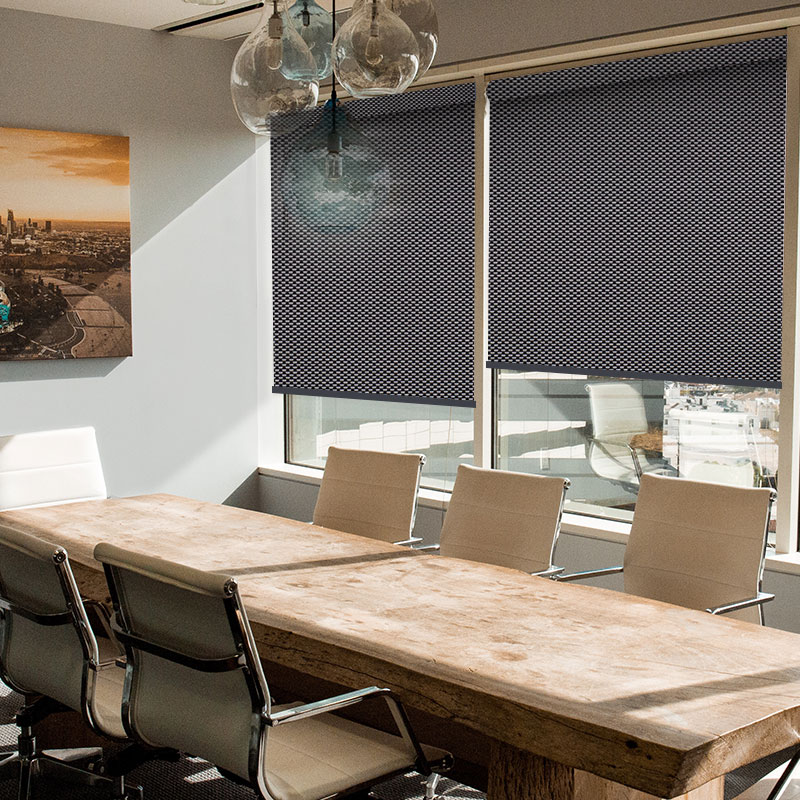 Shore Charcoal Grey - Sun Filter - Roman Blinds NZ